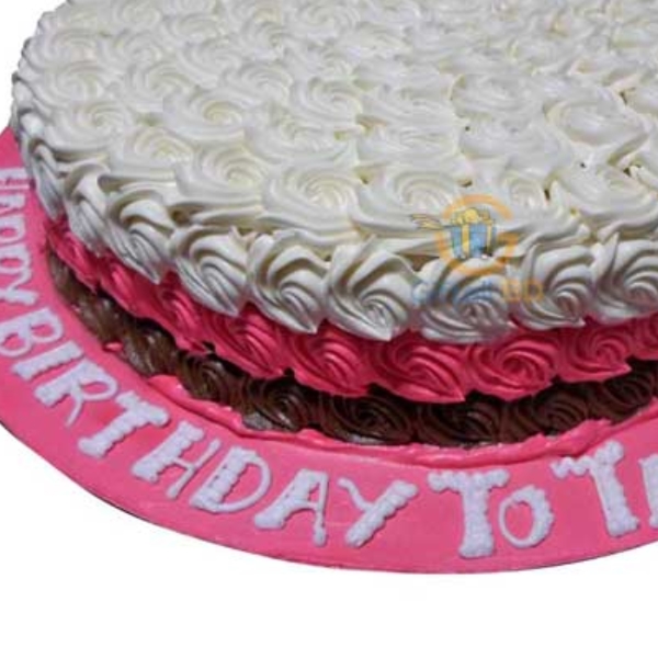 Round shape Vanilla cake, Wellfood cake delivery service in Bangladesh ...